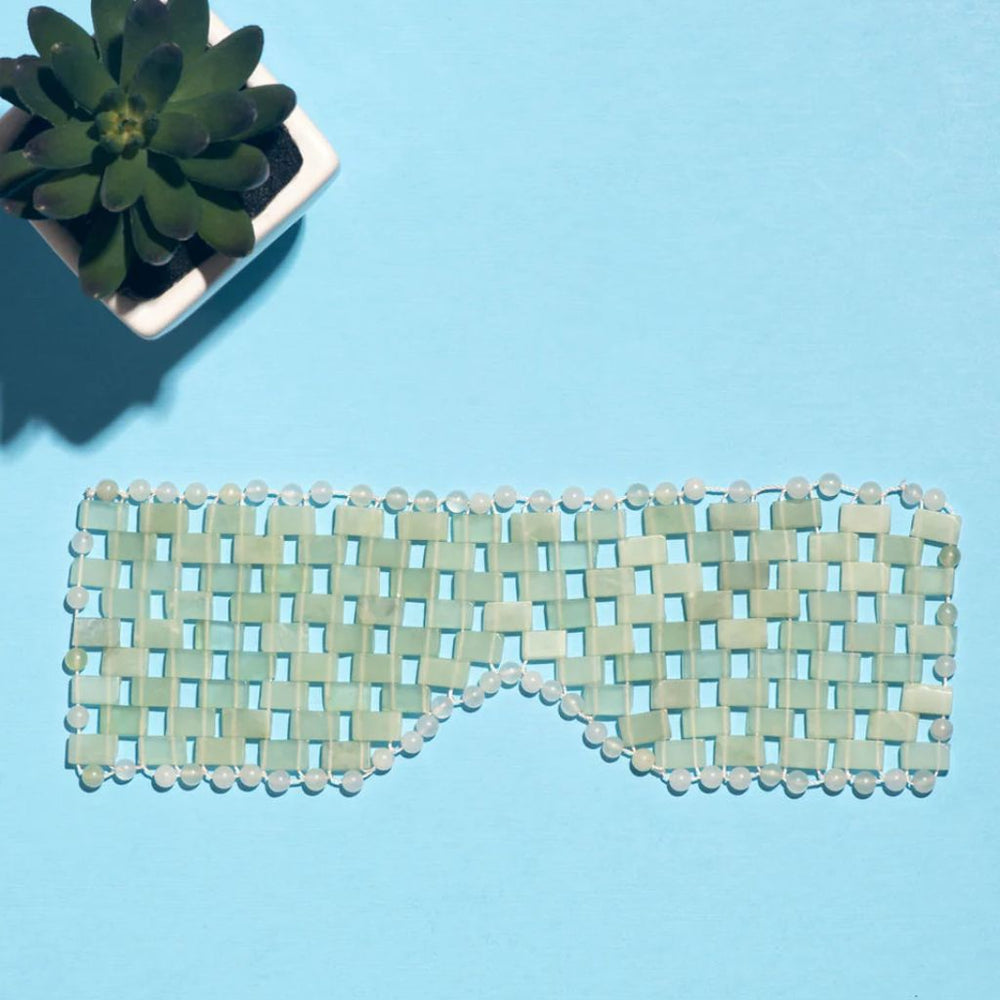 Earth Harbor | Island Jade Gemstone Eye Mask - NaturelleShop.com